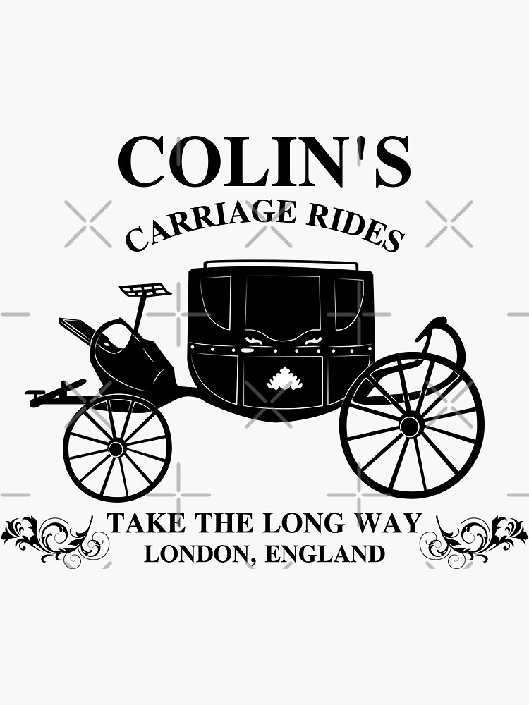 "Colin's Bridgerton Carriage Rides Bridgerton Netflix" Sticker for Sale ...
