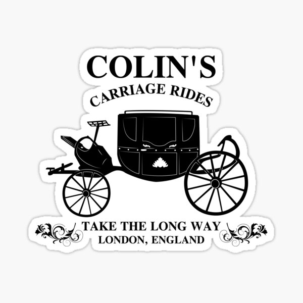 "Colin's Bridgerton Carriage Rides Bridgerton Netflix" Sticker for Sale ...