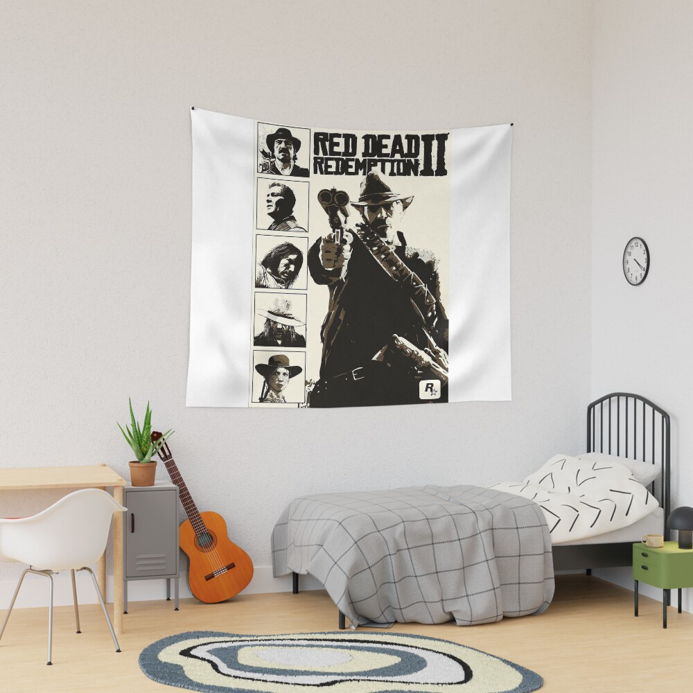 "RDR 2 Black White" Poster for Sale by JohnsoneGlade | Redbubble