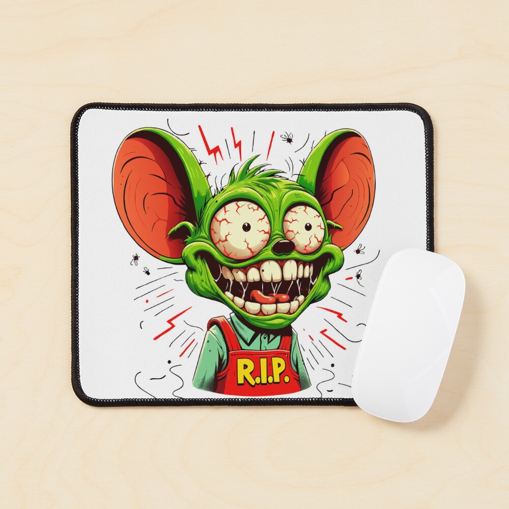 "RIP Zombie Rat Fink" Sticker for Sale by Designowner | Redbubble