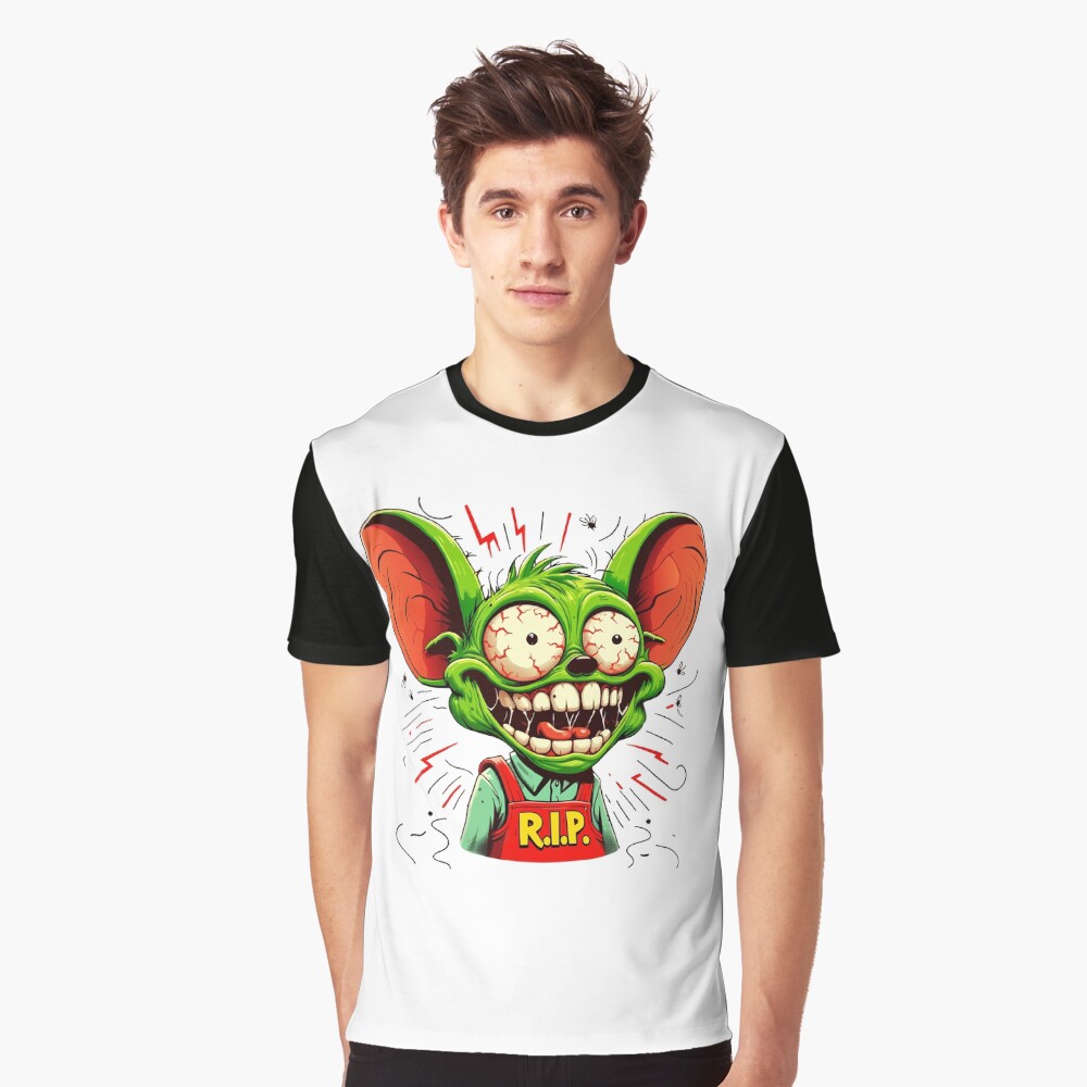 "RIP Zombie Rat Fink" Sticker for Sale by Designowner | Redbubble