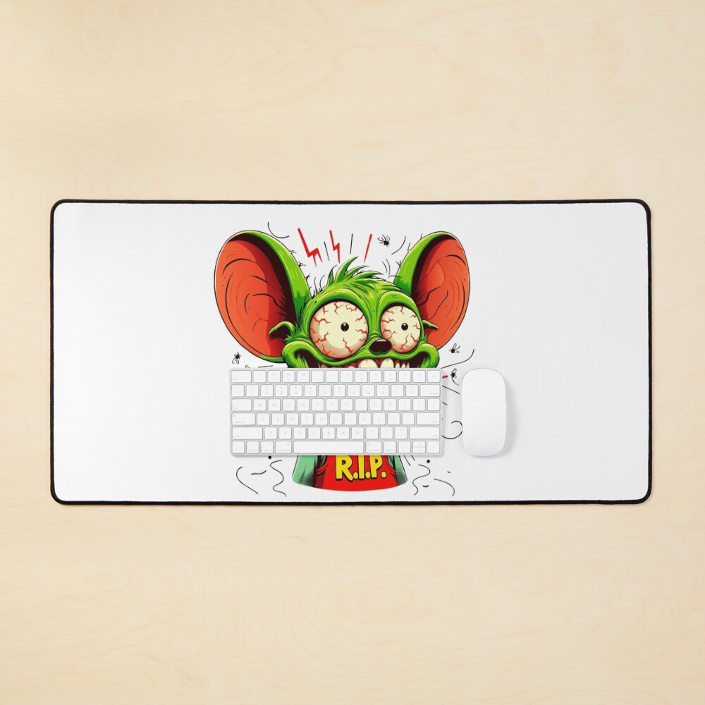 "RIP Zombie Rat Fink" Sticker for Sale by Designowner | Redbubble