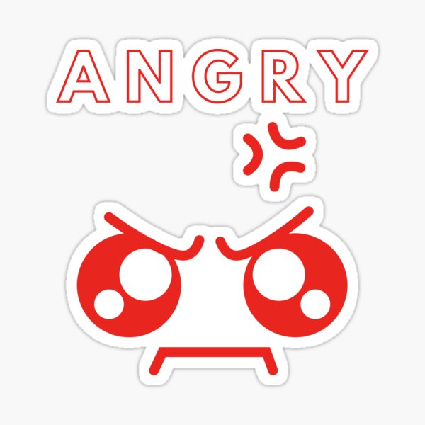 "Angry Emoji" Sticker for Sale by KINGSMILESTORE | Redbubble