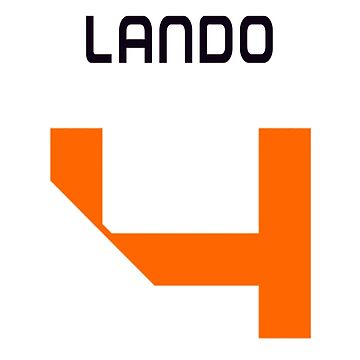 "Lando Number 4 2024" Sticker for Sale by Arrows91 | Redbubble