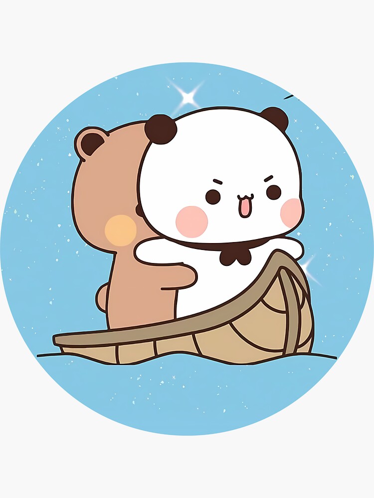 "bubu dudu dancing in love " Sticker for Sale by kristyglas-art | Redbubble