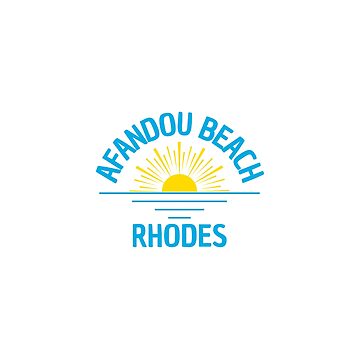 "Afandou Beach Rhodes" Sticker for Sale by BjornLundstrom | Redbubble