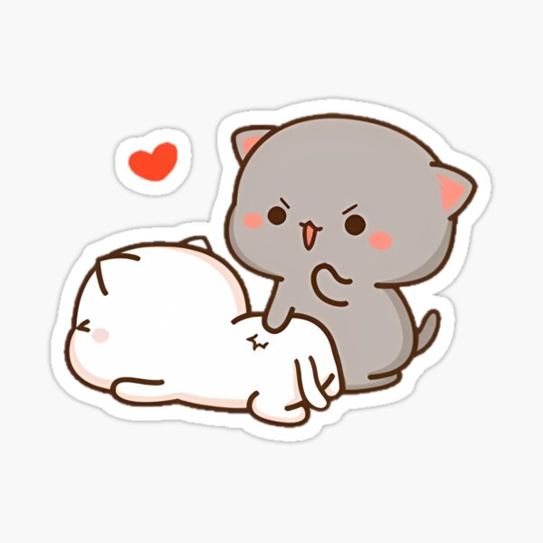 "bubu dudu dancing in love " Sticker for Sale by kristyglas-art | Redbubble