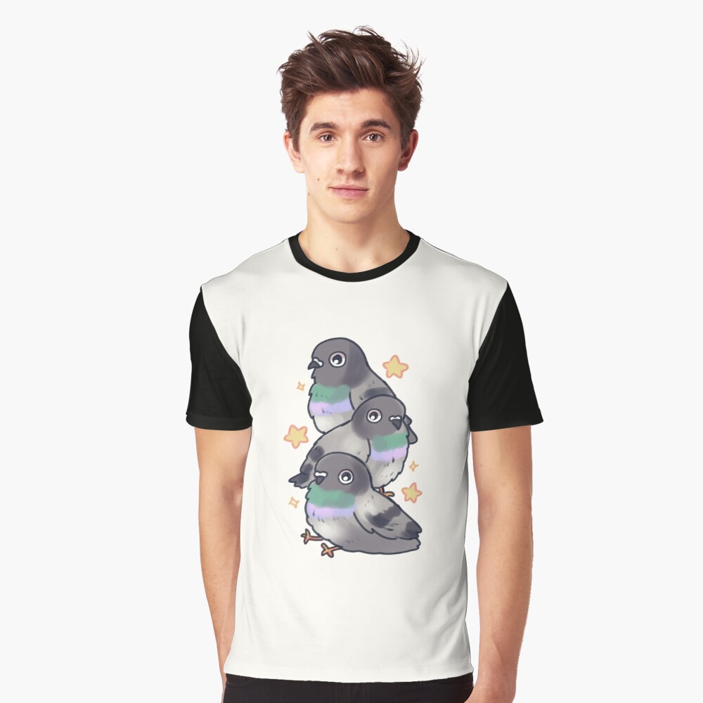 "Pigeon stack illustration " Sticker for Sale by Artofmayara | Redbubble