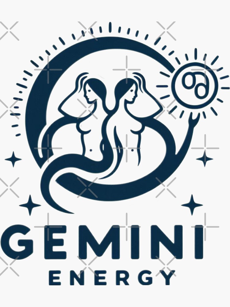 "Gemini Energy" Sticker by Dpintar-art | Redbubble