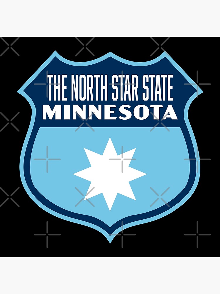 "Vintage Minnesota The North Star State Shield" Poster for Sale by ...