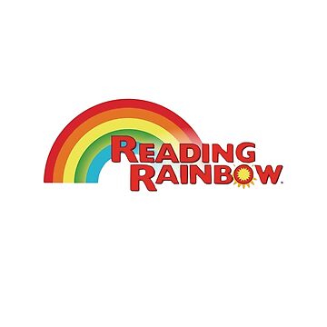 "Reading Rainbow Logo" Sticker for Sale by ArtsyGalore | Redbubble