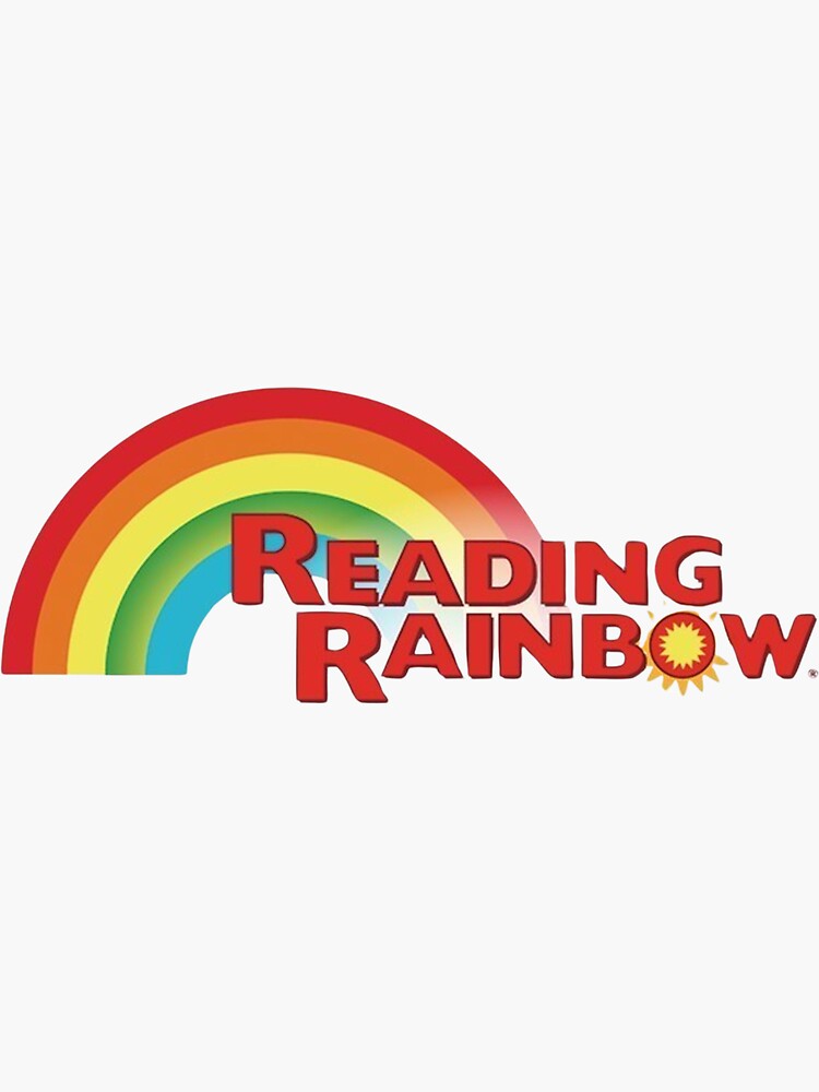 "Reading Rainbow Logo" Sticker for Sale by ArtsyGalore | Redbubble