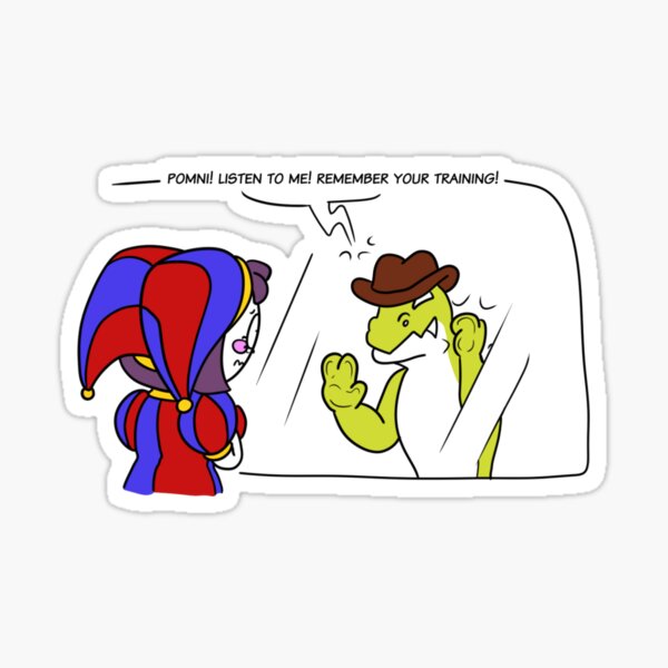 "Pomni and Gummigoo memes" Sticker for Sale by ElegantCherry | Redbubble
