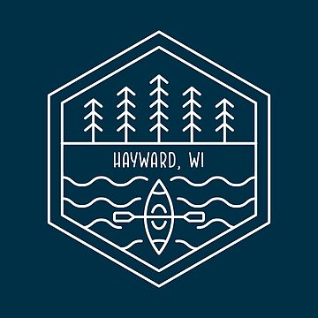 "Hayward Wisconsin Lake Life Logo" Sticker for Sale by salsalis | Redbubble