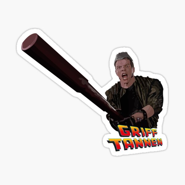 "Griff Tannen" Sticker by haroletel | Redbubble