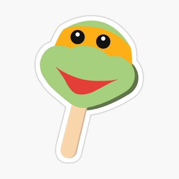 "Ninja Turtles Ice Cream Bar Mikey" Sticker for Sale by TransientArt11 ...