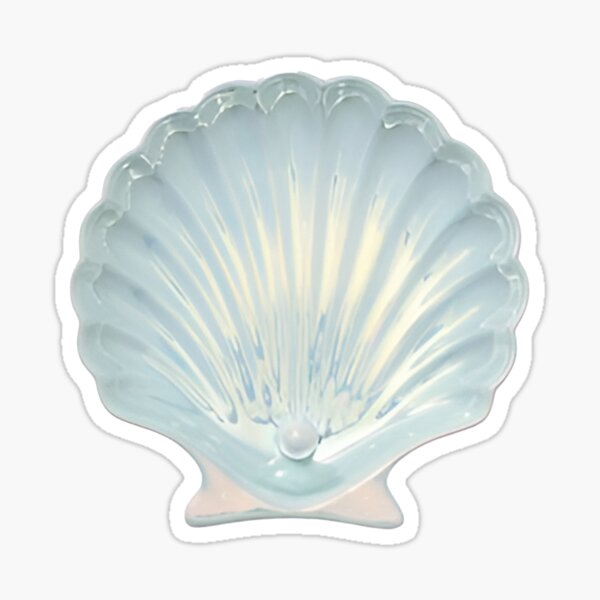 "Opalescent Scallop Shell" Sticker for Sale by HappyPeel | Redbubble