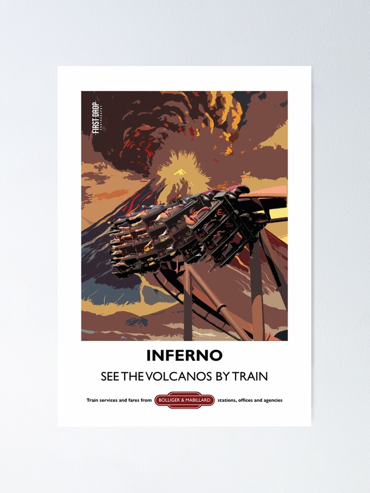 "Inferno - Inspired by Nemesis Inferno at Thorpe Park" Poster for Sale ...