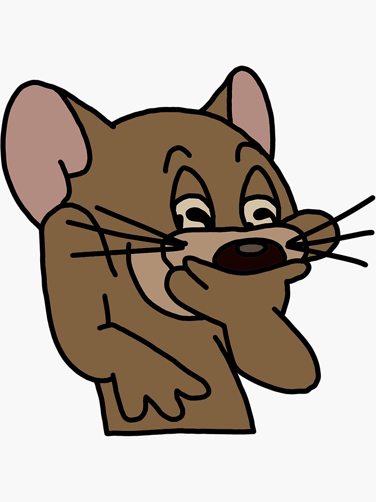"Laughing Jerry sticker" Sticker by Vicky Leclerc | Redbubble