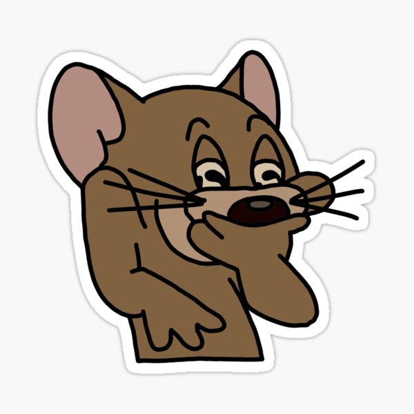 "Laughing Jerry sticker" Sticker by Vicky Leclerc | Redbubble