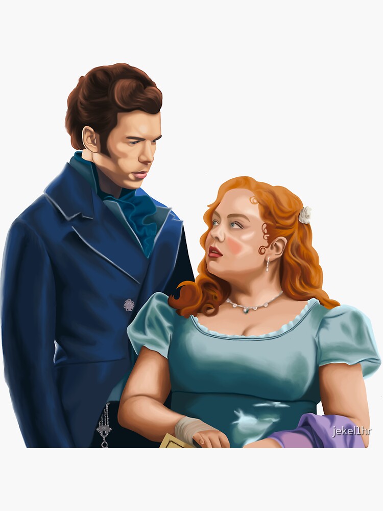 "Penelope and Colin - Bridgerton Season 3 Netflix" Sticker for Sale by ...