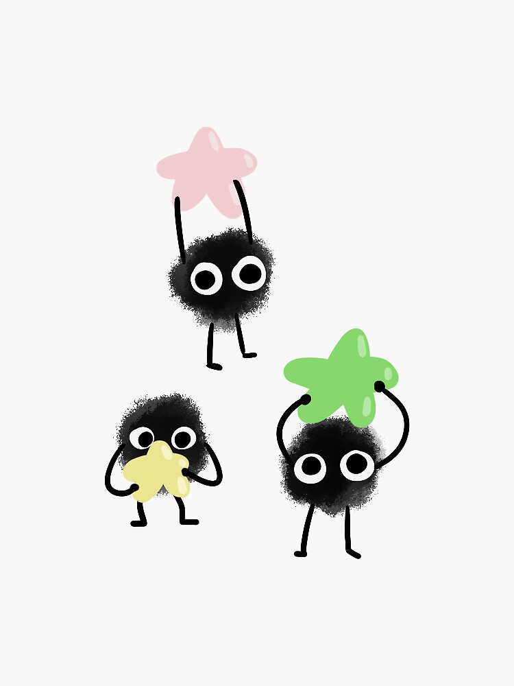 "Soot Sprites" Sticker for Sale by Skiptids | Redbubble