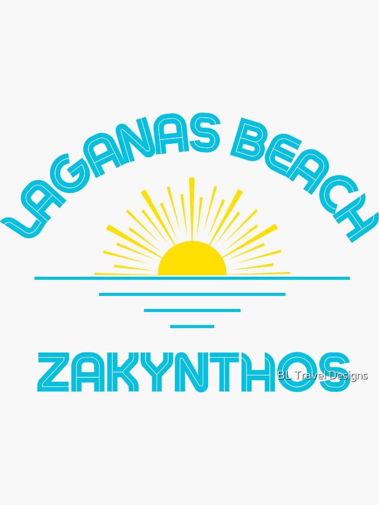 "Laganas Beach Zakynthos" Sticker for Sale by BjornLundstrom | Redbubble