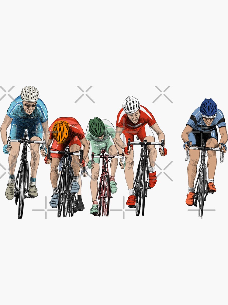 "Racing bike race" Sticker for Sale by sibosssr | Redbubble