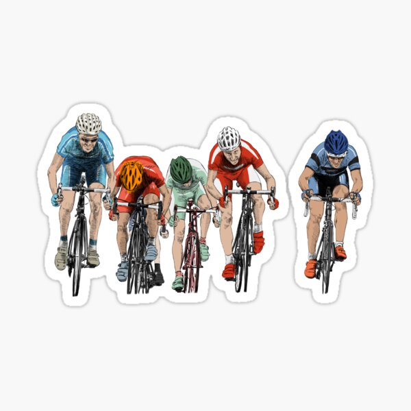 "Racing bike race" Sticker for Sale by sibosssr | Redbubble