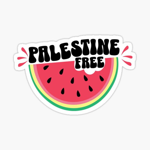 "Watermelon Free Palestine Free Gaza Arabic " Sticker for Sale by ...
