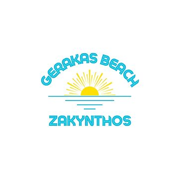 "Gerakas Beach Zakynthos" Sticker for Sale by BjornLundstrom | Redbubble