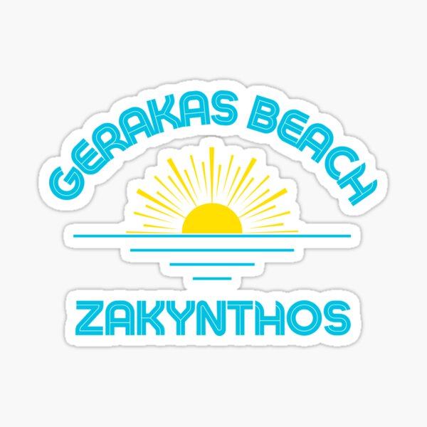 "Gerakas Beach Zakynthos" Sticker for Sale by BjornLundstrom | Redbubble