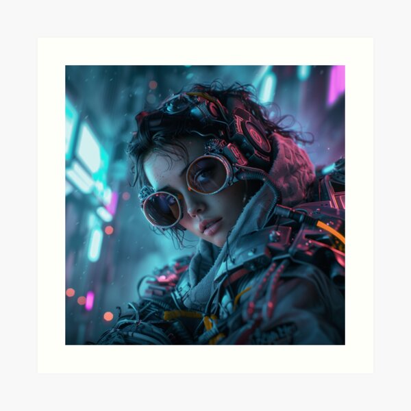 "Cyberpunk Tech Genius" Art Print for Sale by palmyst | Redbubble