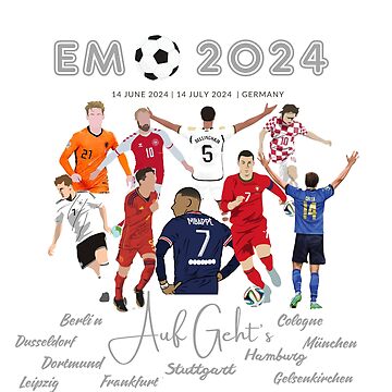 "EURO 24 T-shirt Germany Football Euros 2024 German Official T-Shirt ...