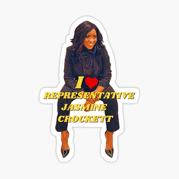 "Jasmine Crockett T-Shirt and Sticker" Sticker for Sale by ...
