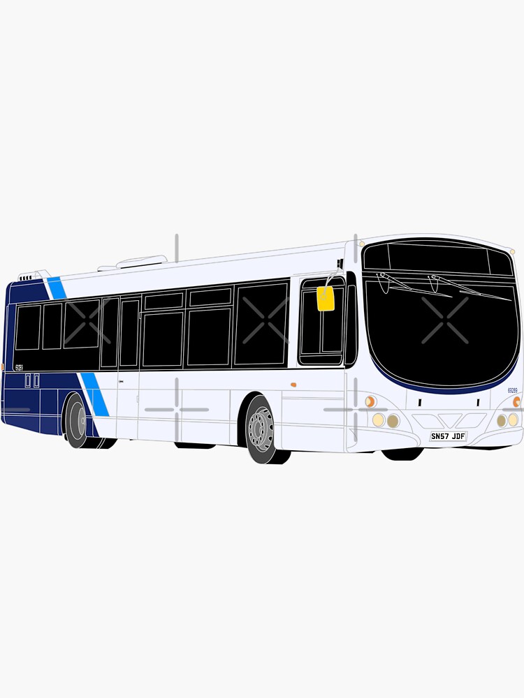 "FirstBus Midland B7RLE" Sticker for Sale by Electra Designs | Redbubble
