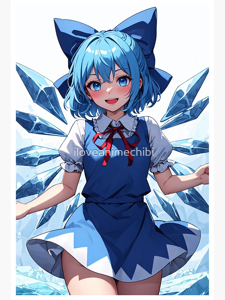 "Cirno - Touhou Fanart" Art Board Print for Sale by iloveanimechibi ...