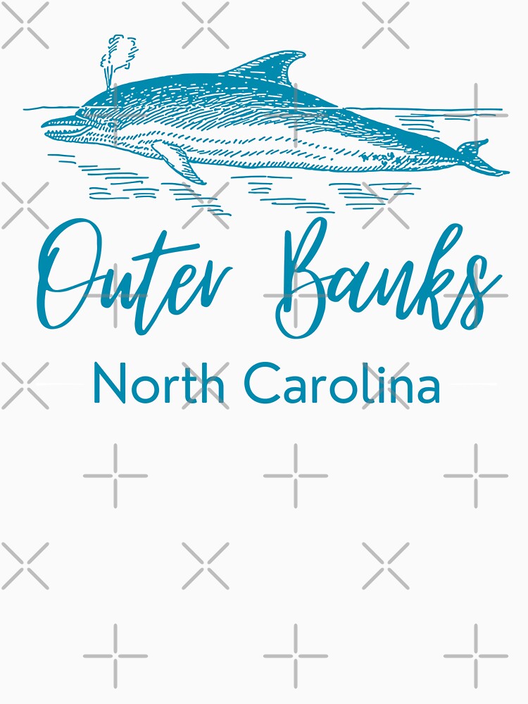 "Outer Banks OBX North Carolina Dolphin Throwback Retro Vintage ...