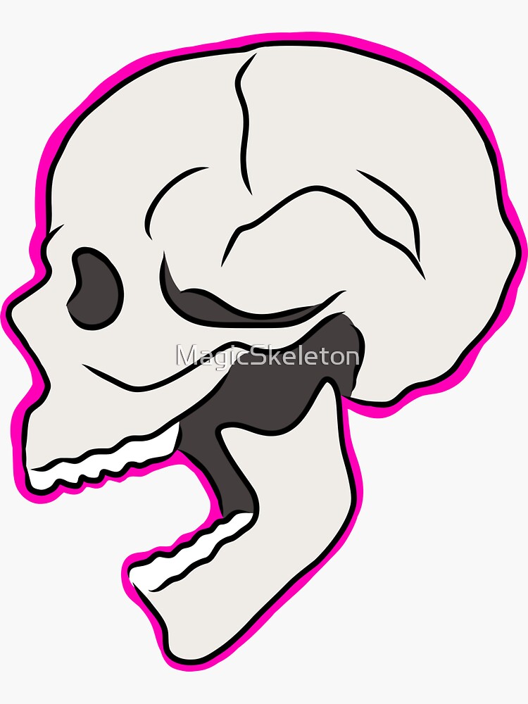 "Magic Skeleton Designs" Sticker for Sale by MagicSkeleton | Redbubble