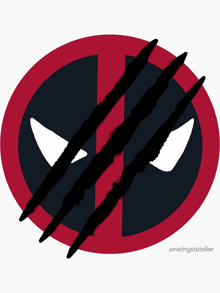 "Deadpool & Wolverine Icon" Sticker for Sale by amethystatelier | Redbubble
