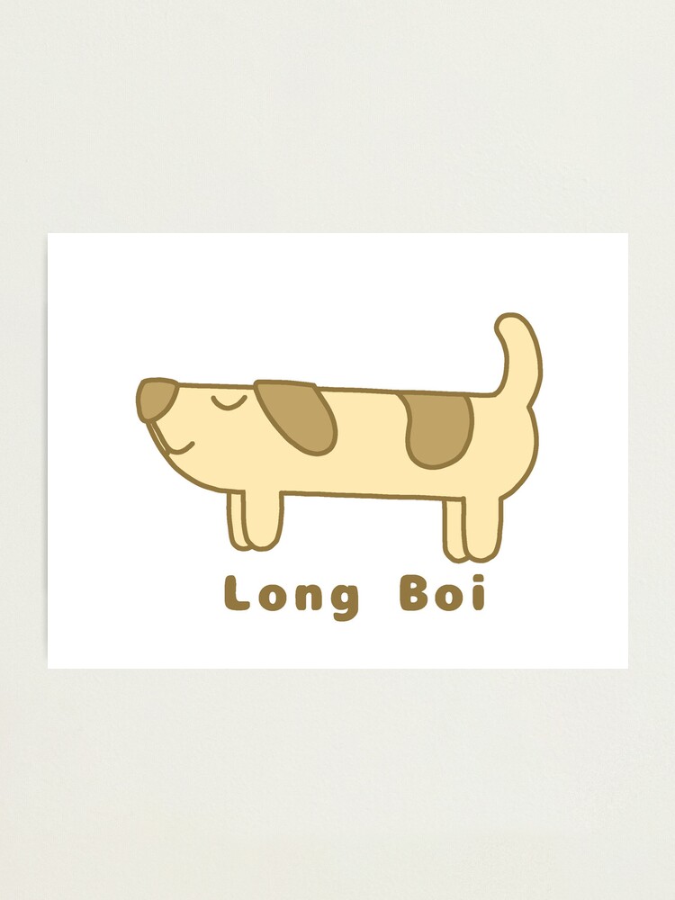 "Bluey Long Dog Yellow" Photographic Print for Sale by Cryptid-Crafter ...