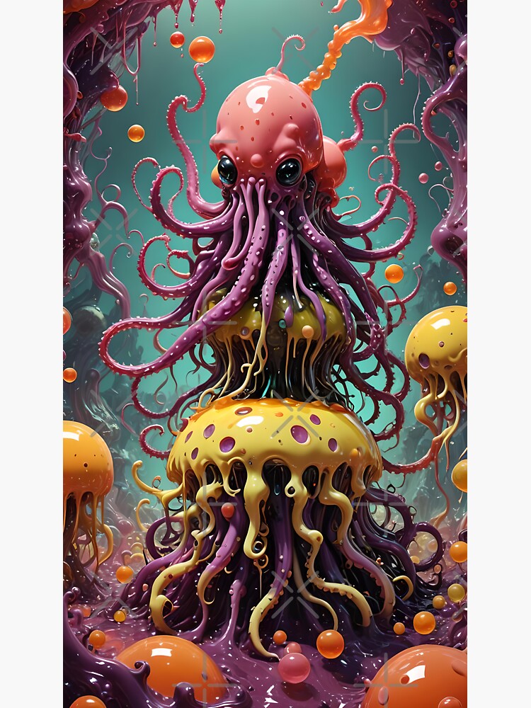 "A.I. Psychedelic Surrealism Tentacled Spotted Pudding Blob 0019 Fun ...