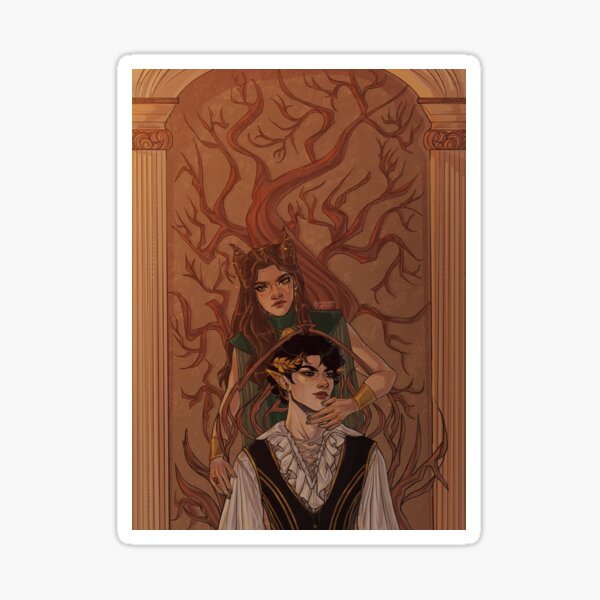 "Jude Duarte and Cardan Greenbriar " Sticker for Sale by bookishart1st ...