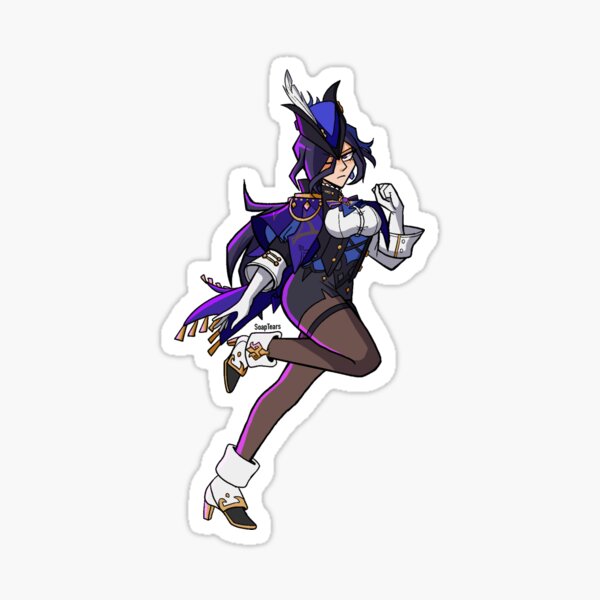 "Clorinde Genshin Impact Sticker" Sticker for Sale by Soaptears | Redbubble