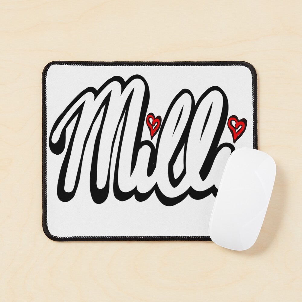 "Milli popular girls first name in white. Personalized personalised ...