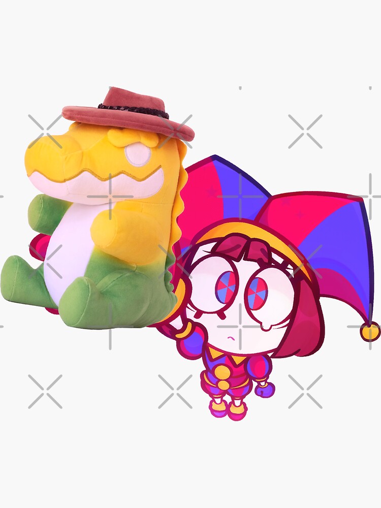 "Pomni & Gummigoo (The Amazing Digital Circus)" Sticker by Shouko Kou ...