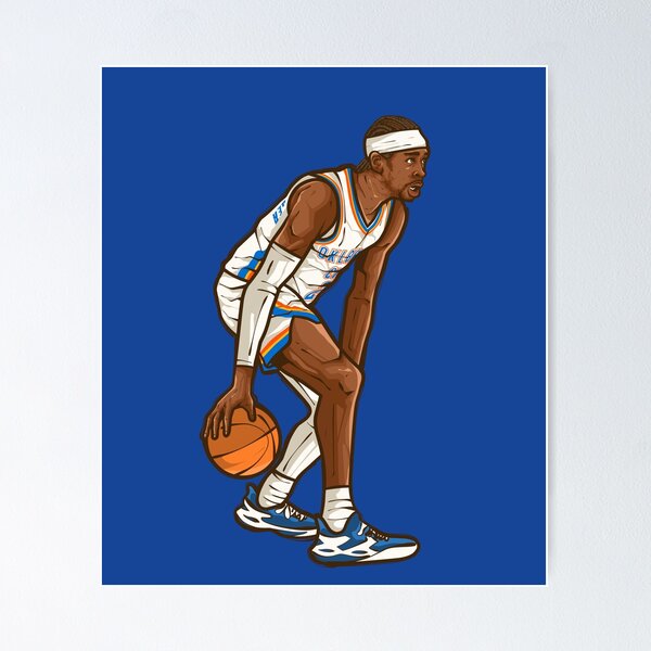 "Shai Gilgeous-Alexander Dribbling Cartoon" Poster for Sale by ...