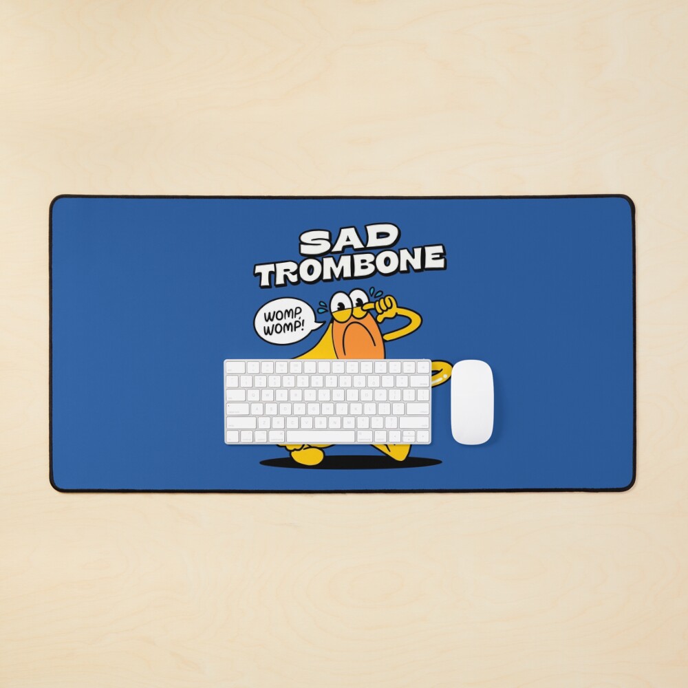 "WOMP WOMP - The sound of a sad trombone" Sticker for Sale by ...
