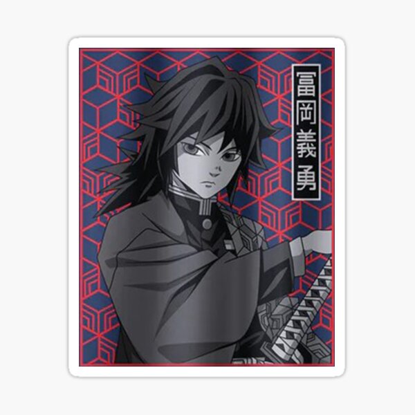 "Giyu Tomioka - Kimetsu no Yaiba " Sticker for Sale by colimoarty ...