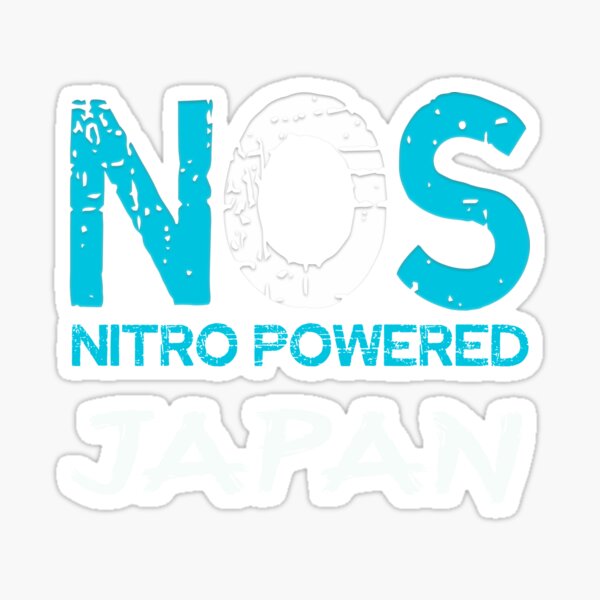 "NOS - Nitro Powered Japan" Sticker for Sale by Versengold | Redbubble